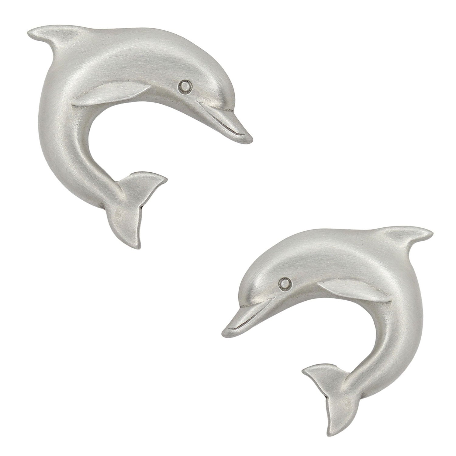 Dolphin Cabinet Knobs, Small Matched Pair - Costello Coastal Knobs
