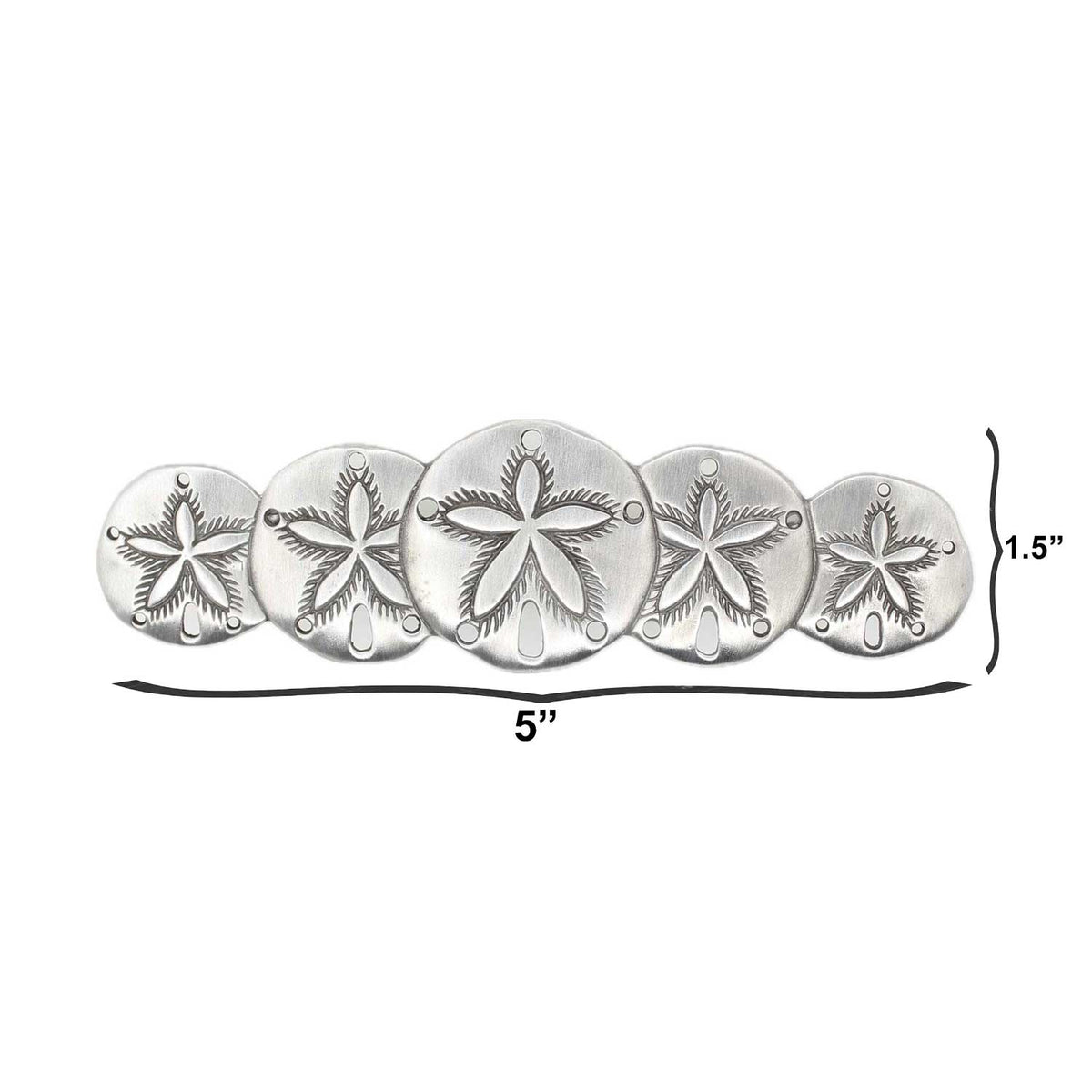 Sand Dollar Drawer Pull - Horizontal - Costello Coastal Knobs