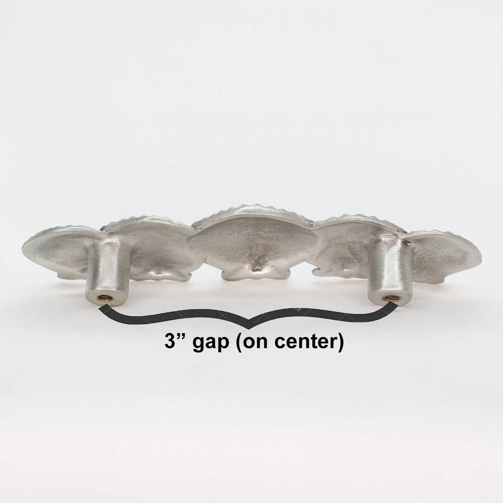 Horizontal Multi-Seashell Drawer Pull - Costello Coastal Knobs