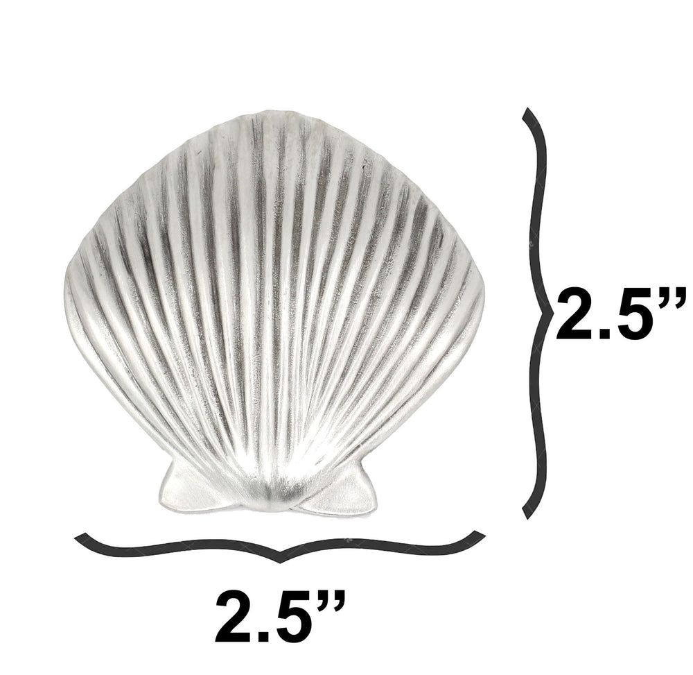 Scallop Shell Cabinet Knob, Large Size - Costello Coastal Knobs