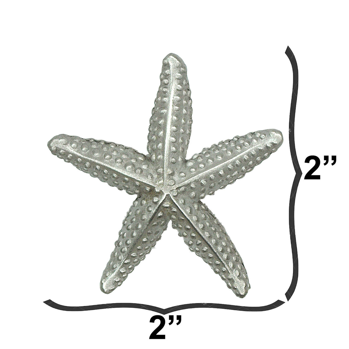 Starfish Cabinet Knob, Small - Costello Coastal Knobs