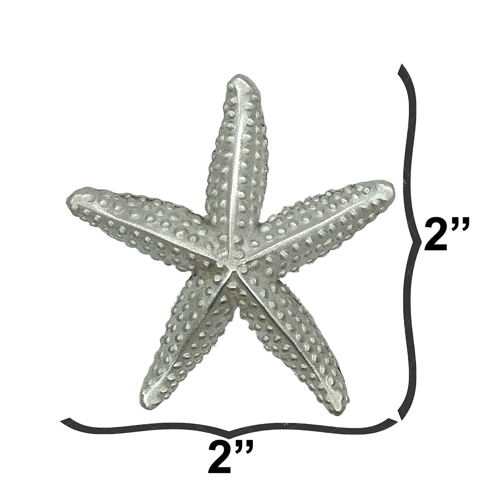 Starfish Cabinet Knob, Small - Costello Coastal Knobs