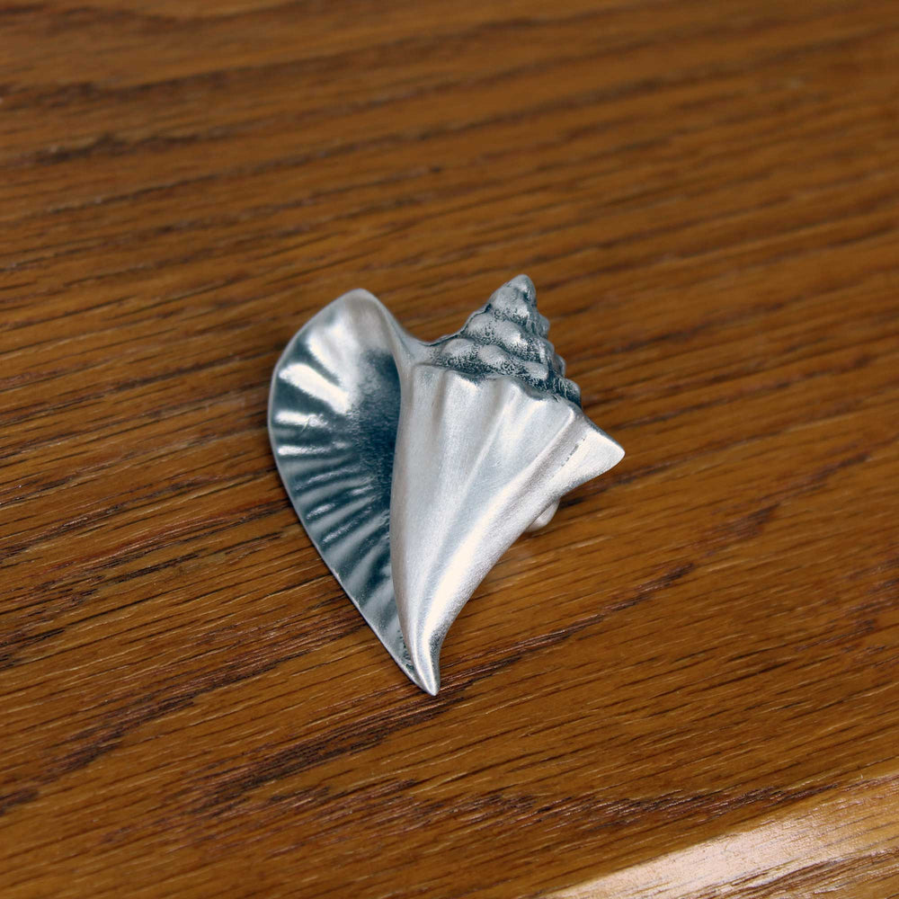 Conch Shell Cabinet Knob, Small, Left Opening Flange - Costello Coastal ...