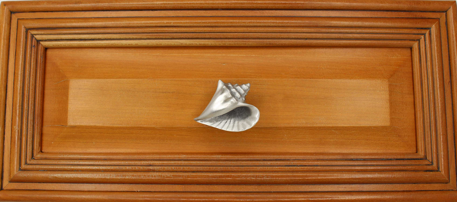 Conch Cabinet Knobs, Small, Right Flange - Costello Coastal Knobs