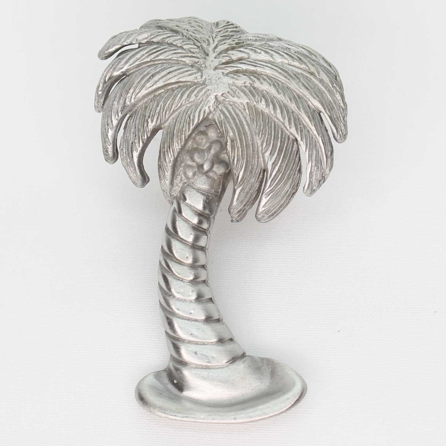 Palm Tree Cabinet Knob, Small, Right Leaning - Costello Coastal Knobs