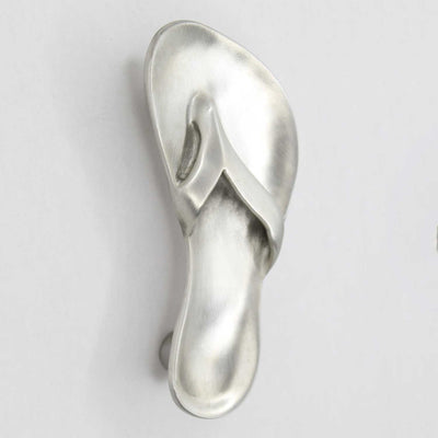 Buy Flip Flop Sandal Cabinet Knob With Brushed Nickel Finish - Costello Coastal Knobs