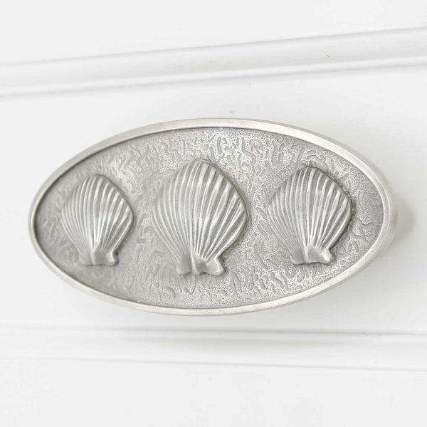 Scallop Shell Drawer Pull, Sea Shell Cabinet Handle - Costello Coastal ...