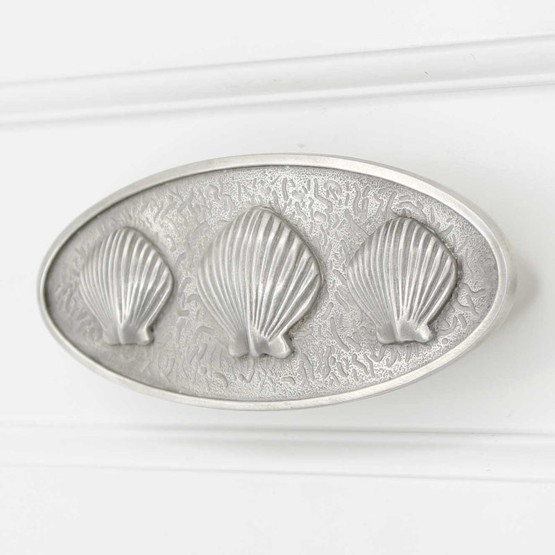 Scallop Shell Drawer Pull, Sea Shell Cabinet Handle - Costello Coastal ...