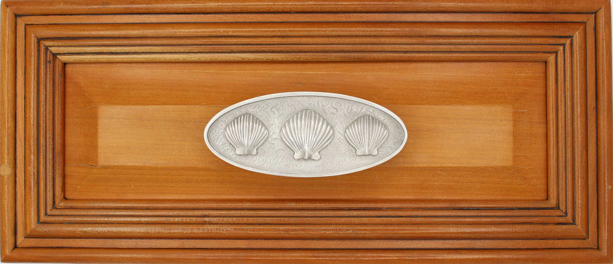 Scallop Shell Drawer Pull, Sea Shell Cabinet Handle - Costello Coastal ...