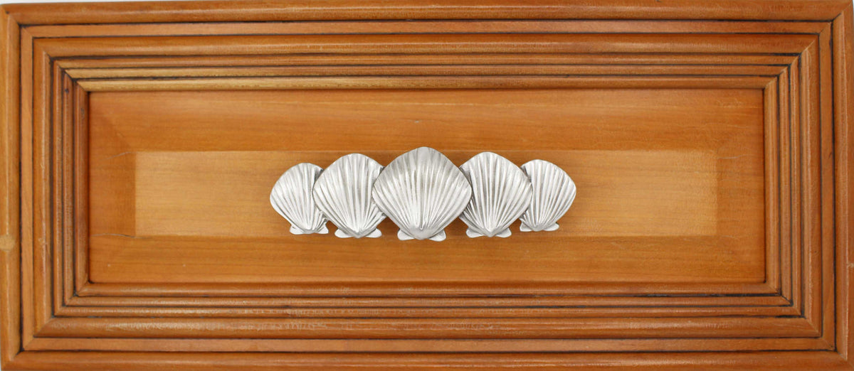 Horizontal Multi-Seashell Drawer Pull - Costello Coastal Knobs