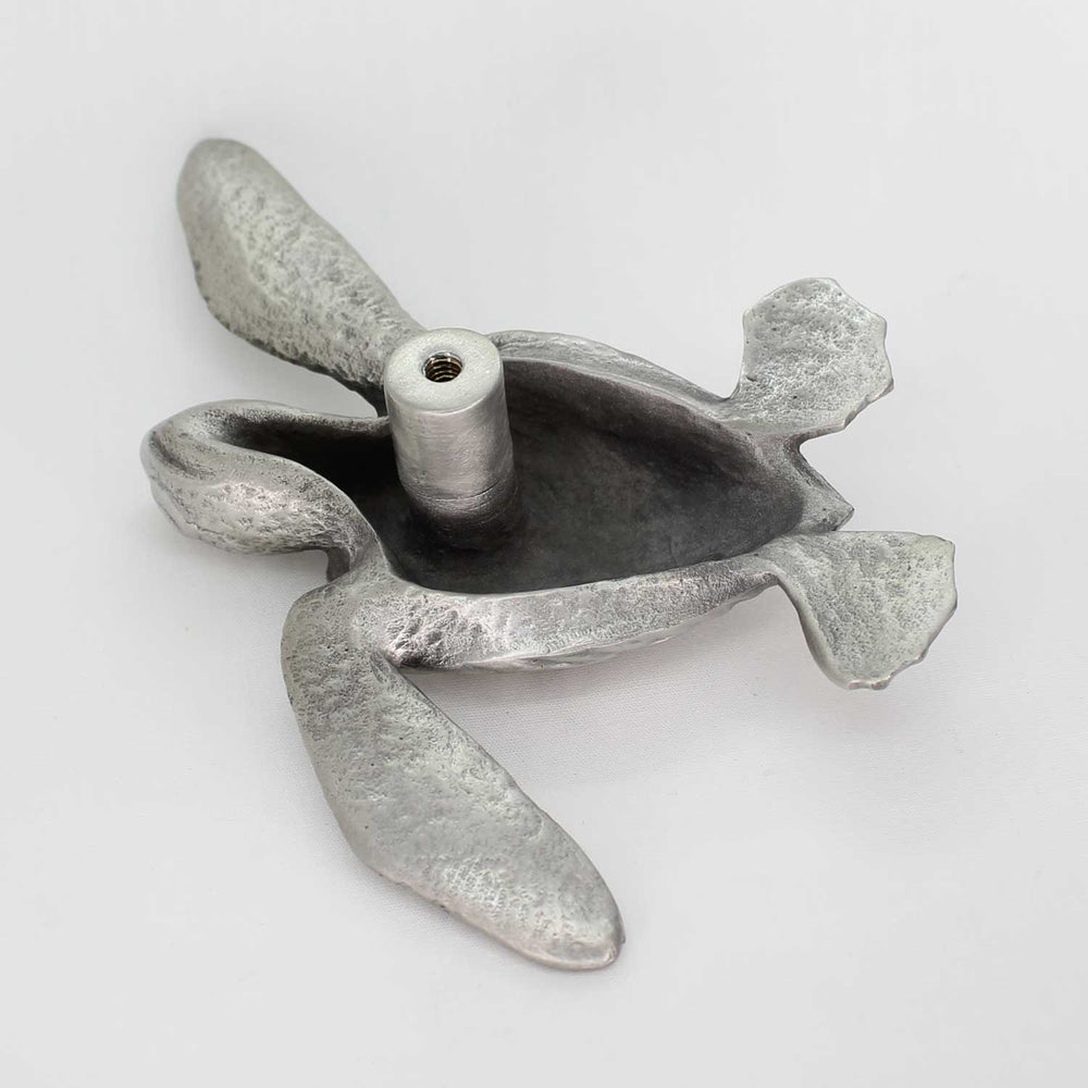 Shop For Hatchling sea turtle cabinet knob, 268l, left flipper raised - Costello Coastal Knobs